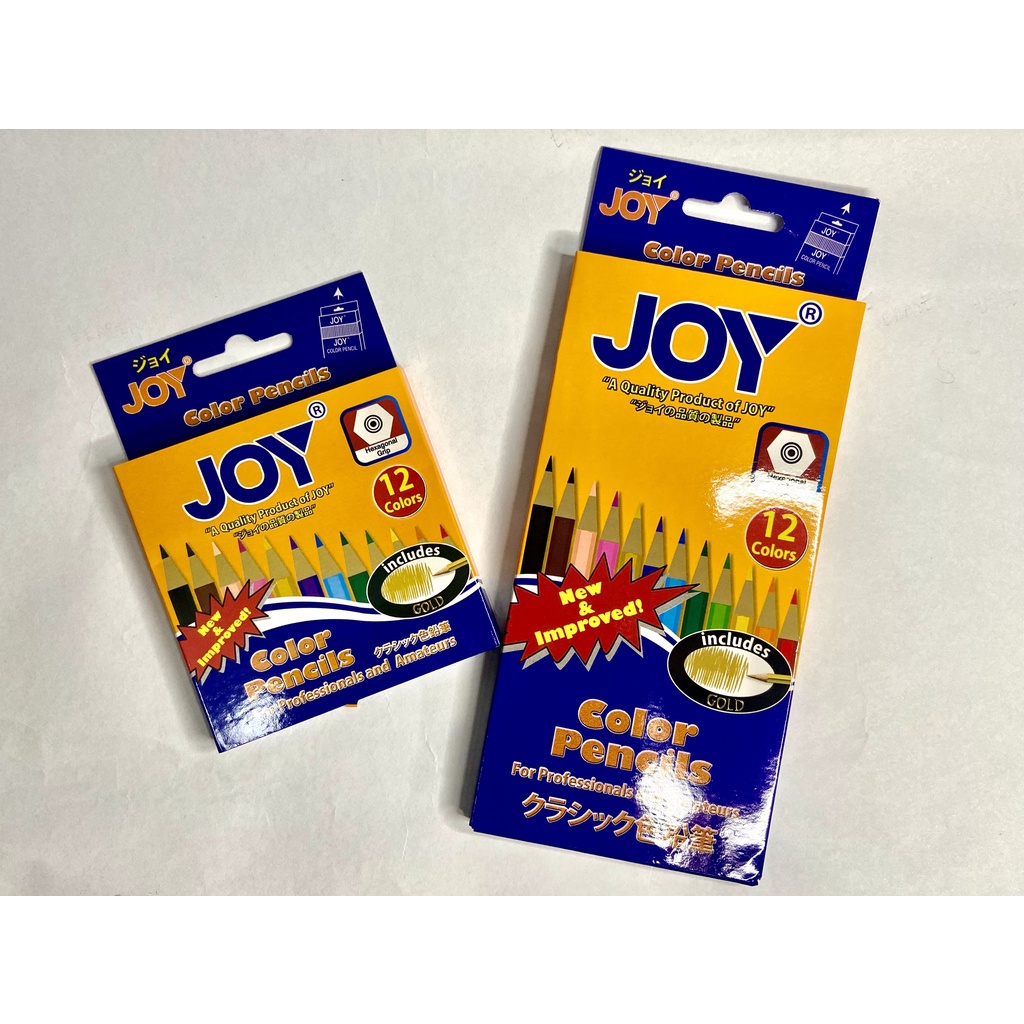 JOY Colored Pencil (12 Colors including Gold) | Shopee Philippines