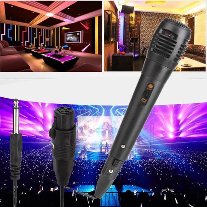 WIRED MIC Professional Handheld Wired Dynamic Microphone Audio Karaoke ...
