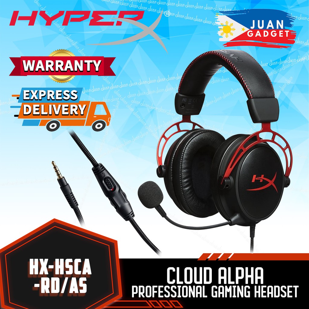 HyperX HX-HSCA-RD/AS Cloud Alpha Gaming Headset, Dual Chamber Drivers ...