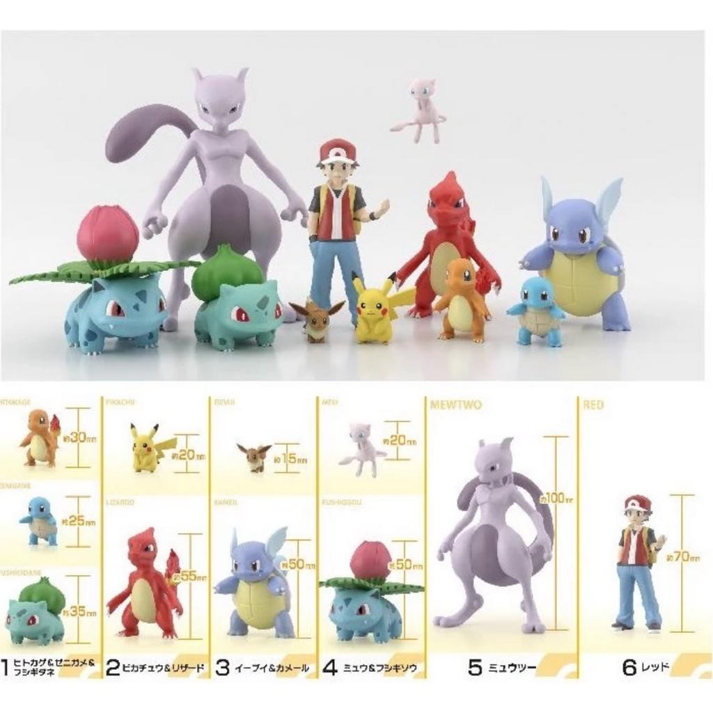 New Pokemon Scale World Kanto 1/20 scale 11 Figures Toys Bandai mew ...