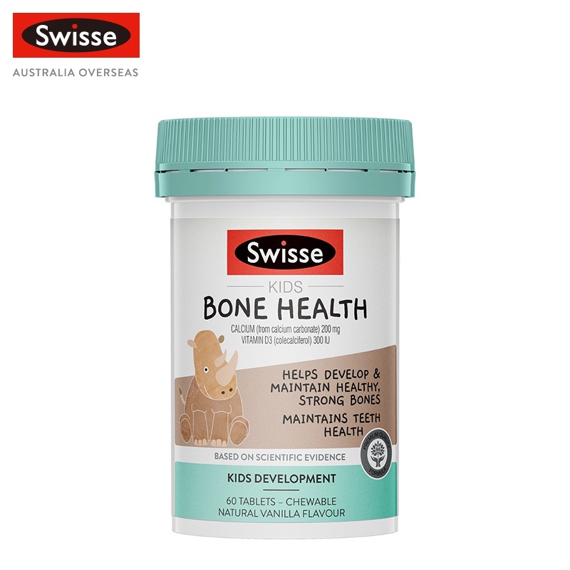 Swisse Kids Bone Health 60 Chewable Tablets (EXP:01 2027) | Shopee ...