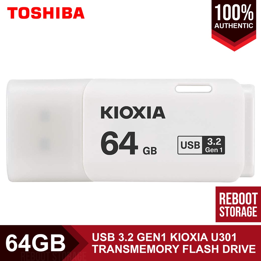 KIOXIA TransMemory Toshiba.U301 64GB USB 3.2 Flash Drive LU301W064GG4 | Shopee Philippines