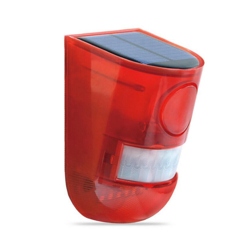 Solar rechargeable outdoor horn, siren, human body induction, anti ...