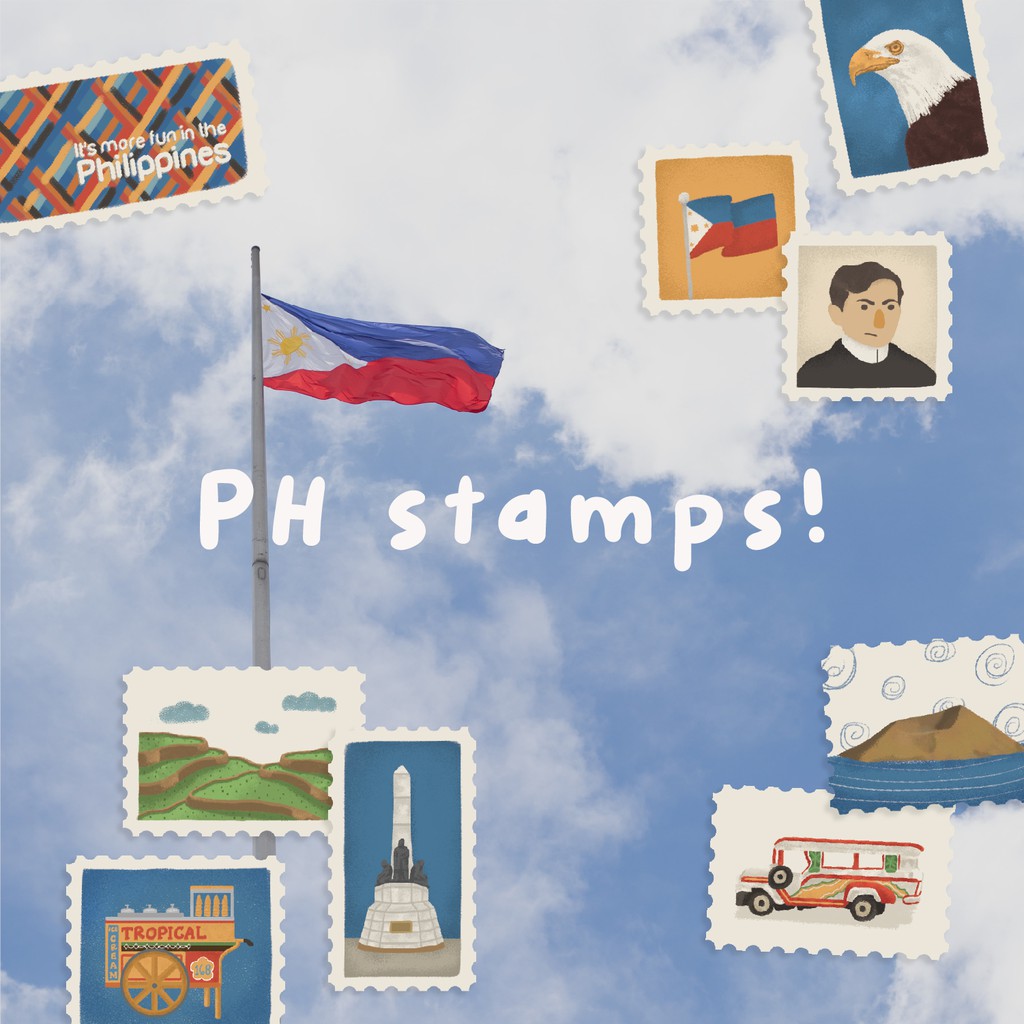 I love PH/PH Culture Stamp Sticker Pack | Shopee Philippines