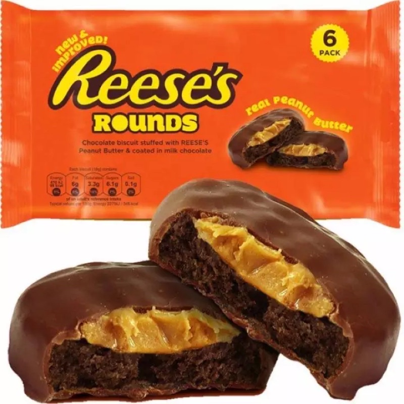 Reese’s Rounds Chocolate Biscuits Stuffed with Reese’s Peanut Butter ...