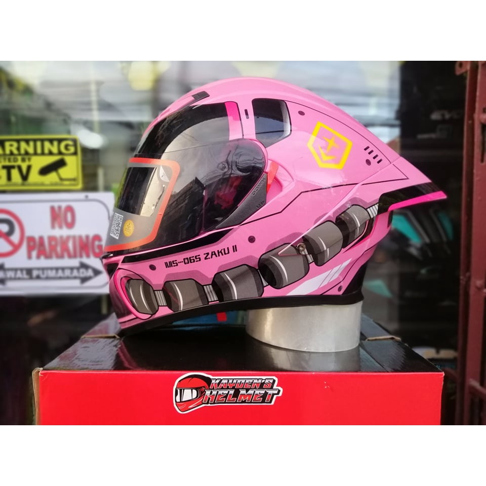 ZEBRA 611 DUAL VISOR FULLFACE HELMET GLOSS PINK W/FREEBIES | Shopee ...