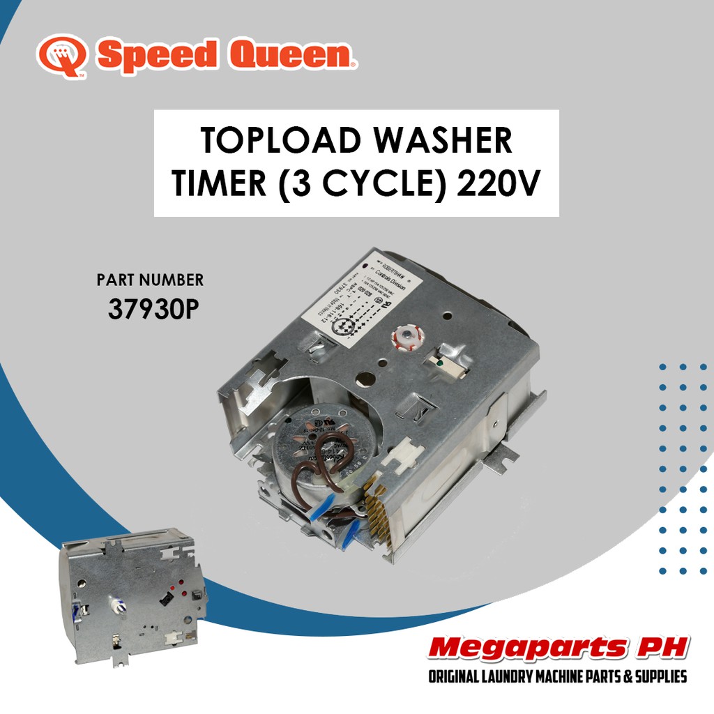 Speed Queen Topload Washer Timer 3 Cycle 220V (Genuine Parts) #37930P ...