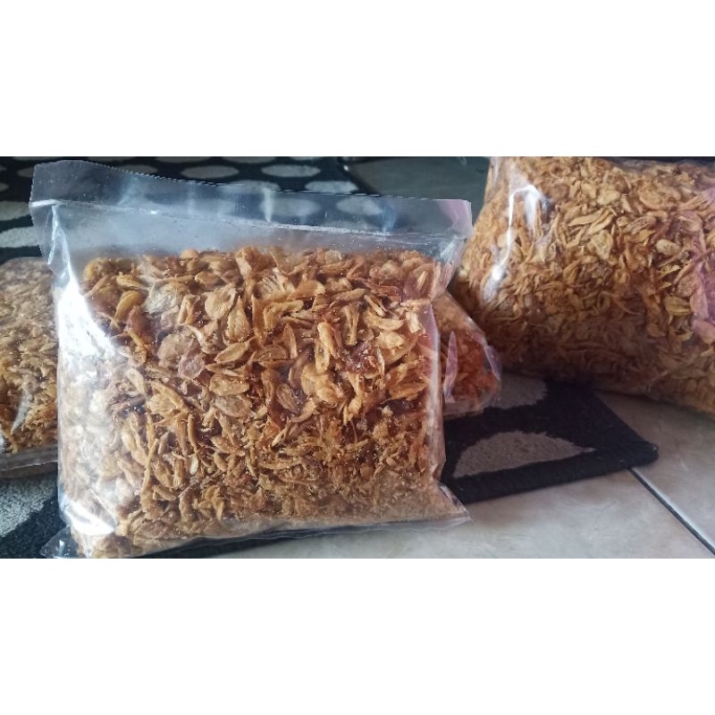 MERAH Pure Fried Brambang in 1000 gr or 1 kg plastic packaging |Thin ...