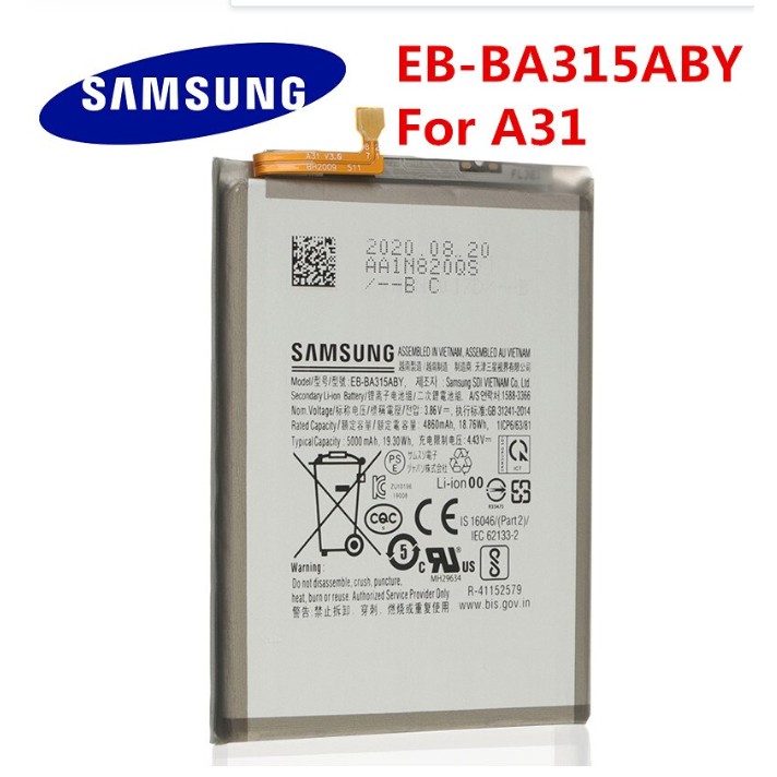 A31 A315 A32 A225 A325 A22 4G for Samsung A31 mobile phone battery EB ...