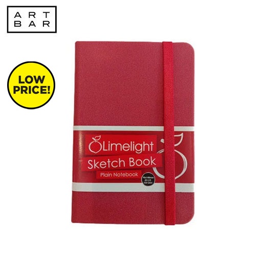 Limelight Padded Notebook 4014804 GT Hardbound Sketch Book Red 3 3/4X5 ...
