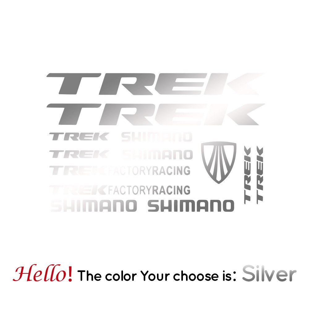 Reflective Color TREK Bike Stickers For Frame Decor MTB Cycling ...