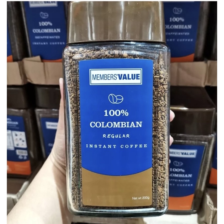 Member's Value 100% Colombian Instant Decaffeinated Coffee and Instant ...