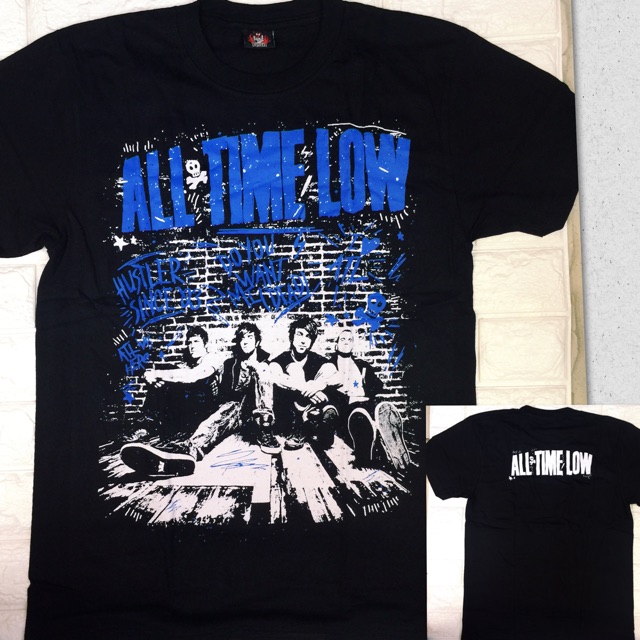 Rock Band All Time Low Black Shirts COD T SHIRT Short sleeve | Shopee ...