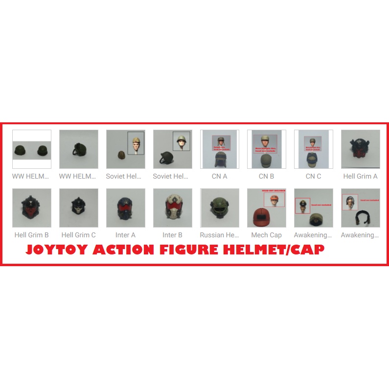 JOYTOY ACTION FIGURE HELMET 1:18 | Shopee Philippines