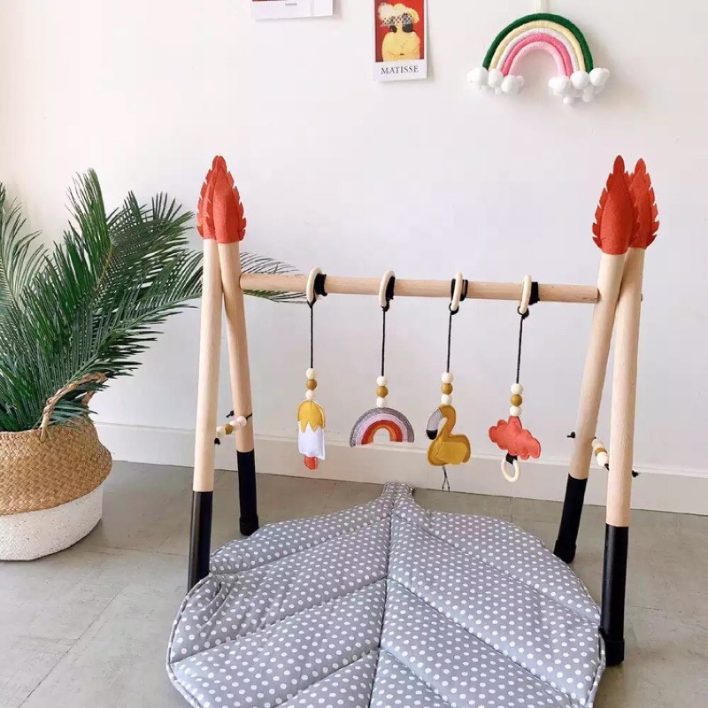 Wooden Play Gym | Wooden Activity Gym | Shopee Philippines