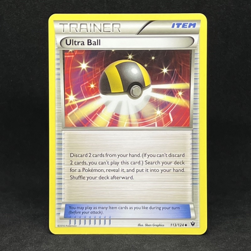 Pokemon TCG Ultra Ball Uncommon 113/124 2016 XY Fates Collide Trading ...