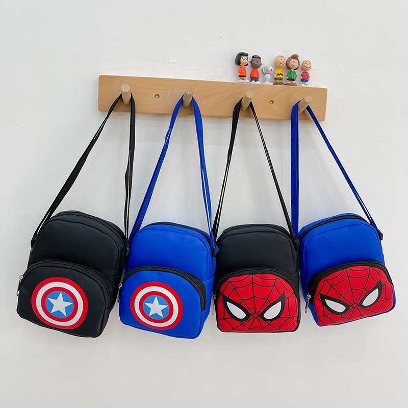 Marvel Cartoon Shoulder Bags Spider-Man Children Coin Purse Fashion ...