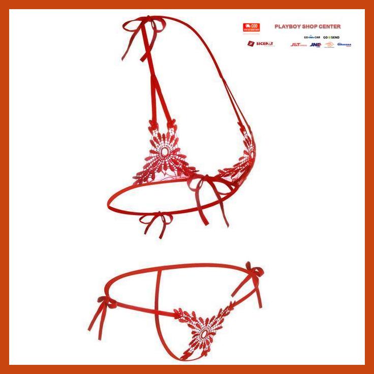 Sexy BRA SET G-STRING HALTER NECK LACE OPEN BUST LINGERIE B09/SEXY BRA ...