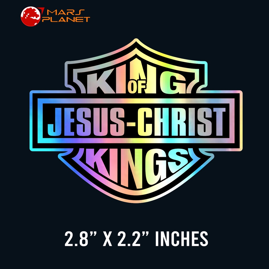 King of Kings Jesus Christ Bible Verse Sticker For All Motorcycle Car ...