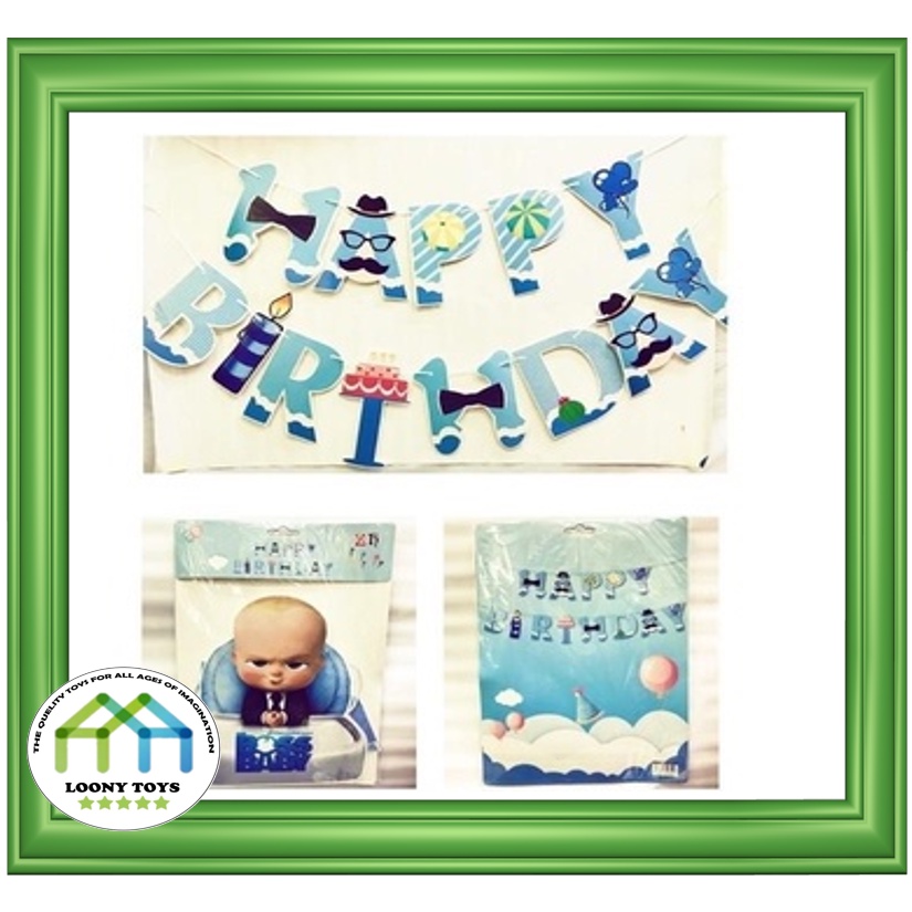 COD Party Needs/Party Supplies/HBD Banner/BOSS BABY HBD LETTER BANNER # ...