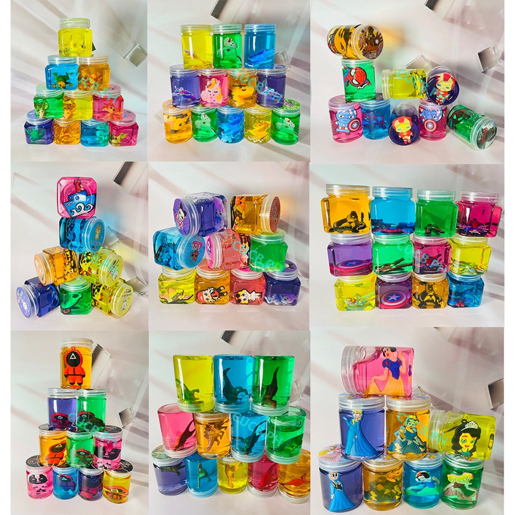 Boys and girls cartoon picture slime crystal slime 1pcs | Shopee ...