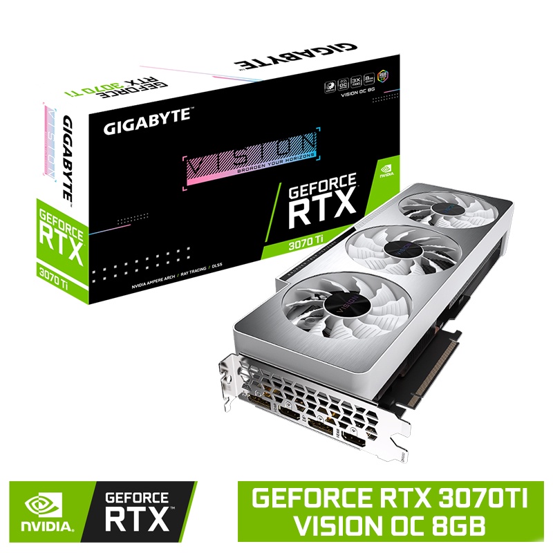 GIGABYTE GeForce RTX 3070 Ti Vision OC 8GB Triple FAN GDDR6X Graphics ...