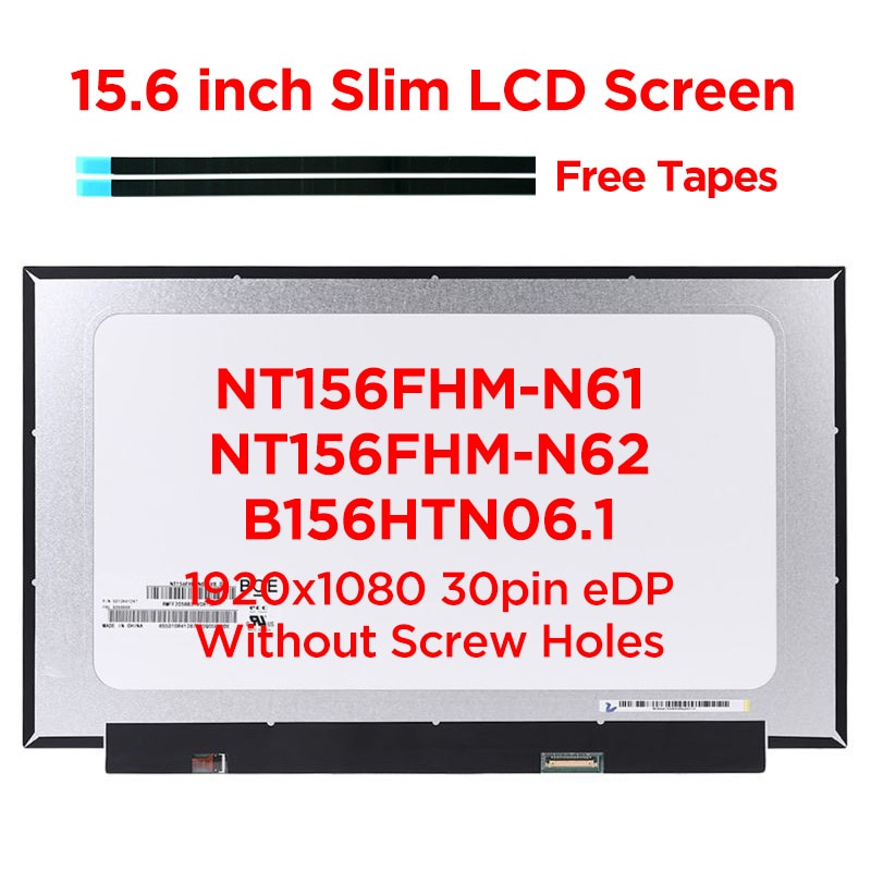 15.6 inch Slim Laptop LCD Screen NT156FHM-N61 NT156FHM-N62 NT156FHM-N63 ...