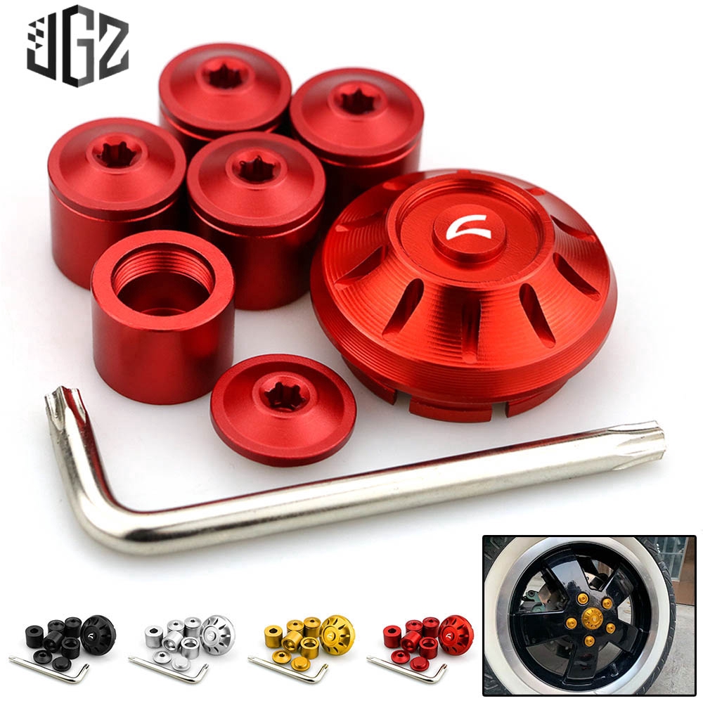 Motorcycle Hubcaps Wheel Side Covers CNC Aluminum for Piaggio Vespa GTS ...