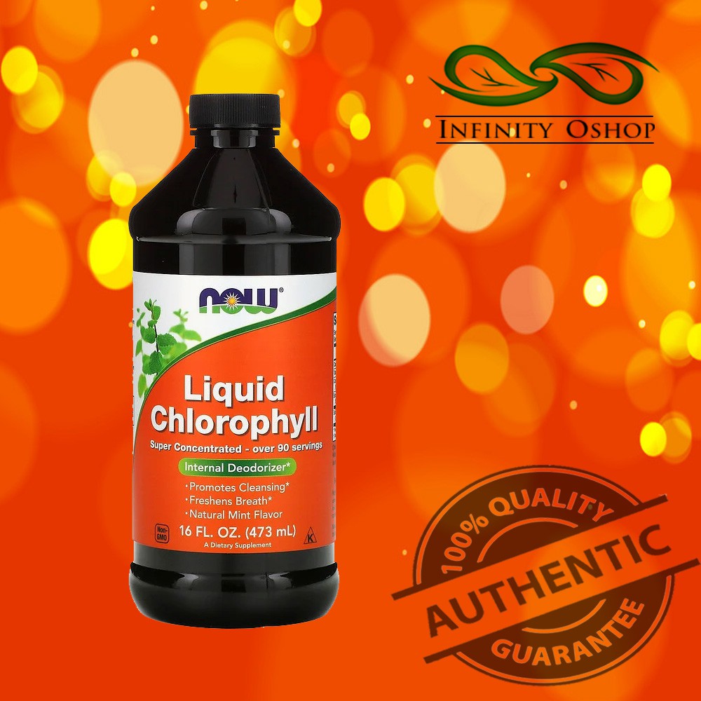 Now Foods - Liquid Chlorophyll, Mint Flavor, 16 fl oz (473 ml) | Shopee ...
