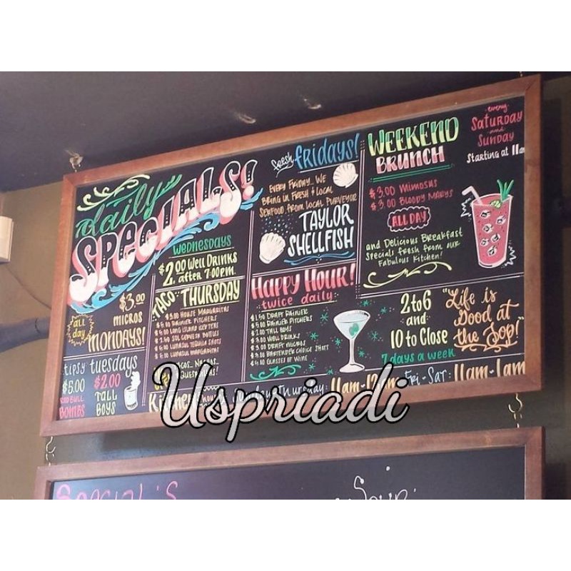 60 x 120cm Menu Board Cafe Restaurant Chalkboard | Shopee Philippines