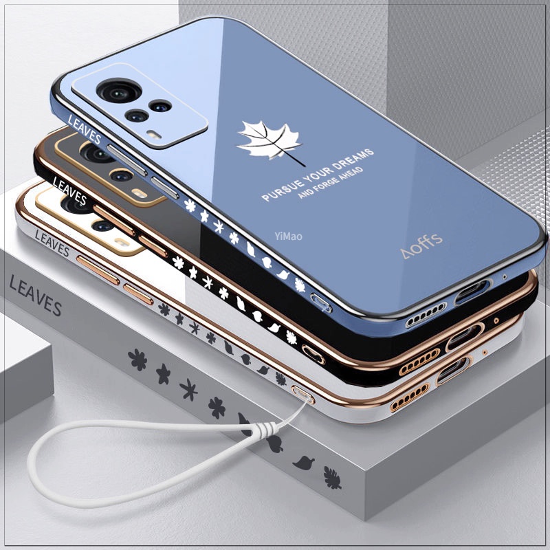Luxury Maple leaf Style casing Vivo Y11 2019 Y3 Y12 Y15 Y17 Y19 Y15S ...