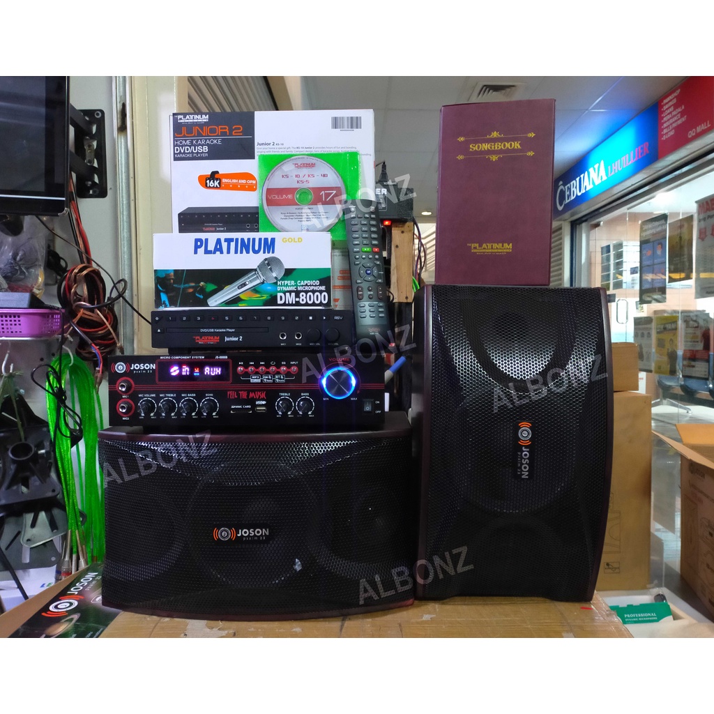 Home Karaoke Videoke Set Platinum Junior 2 + Joson JS-8800B Karaoke ...