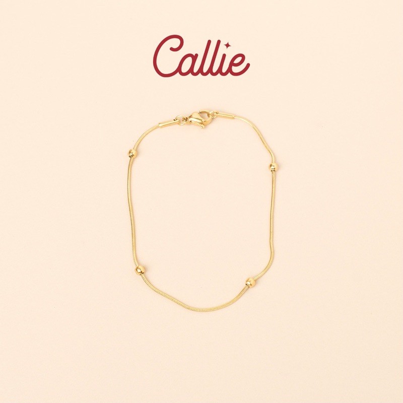 Callie Stainless Steel Minimalist Beaded Bracelet | Shopee Philippines
