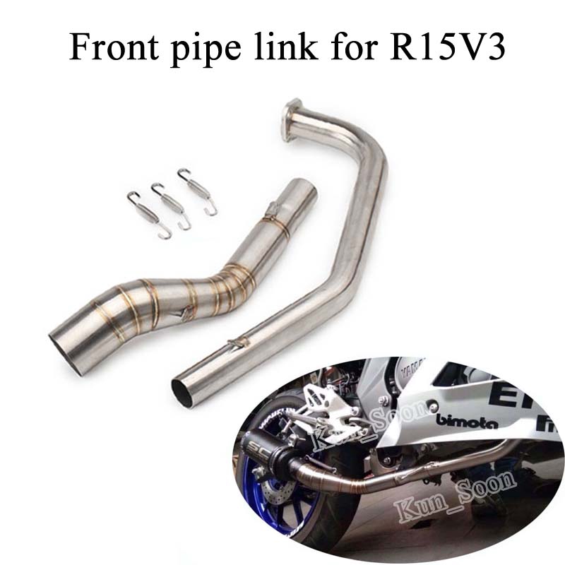 Elbow Pipr for R15V3 Exhaust Pipe Motorcycle Exhaust Pipe Slip-on Front ...