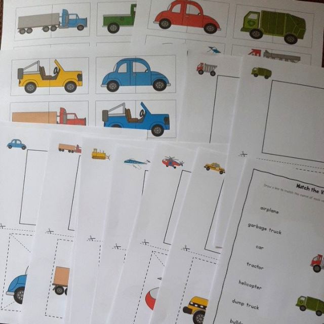 All About Vehicles Worksheets (Printout) | Shopee Philippines