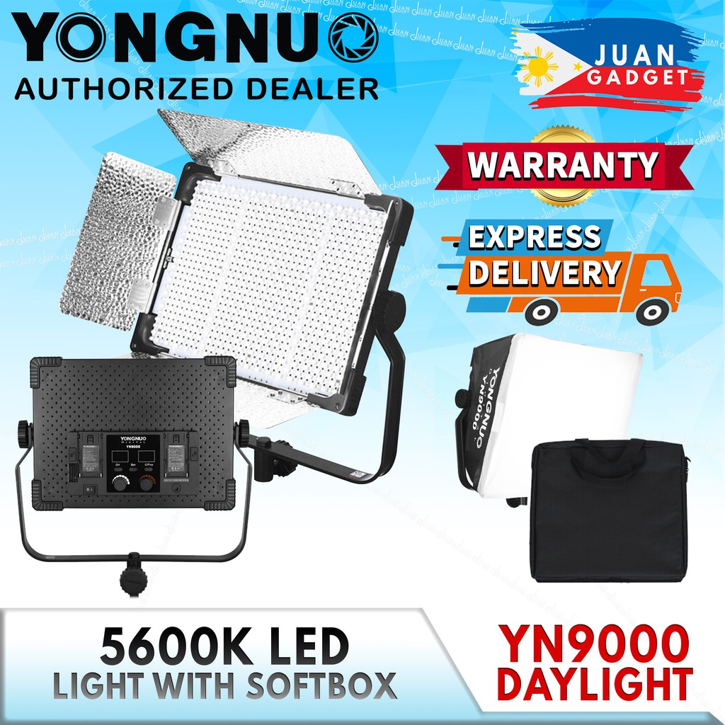 Yongnuo YN9000 5600K LED Light with Softbox for Youtube, Photography ...