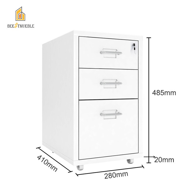 Metal Cabinet With Lock 3/5/6L Unit-Minimalist Home Office Drawer File ...