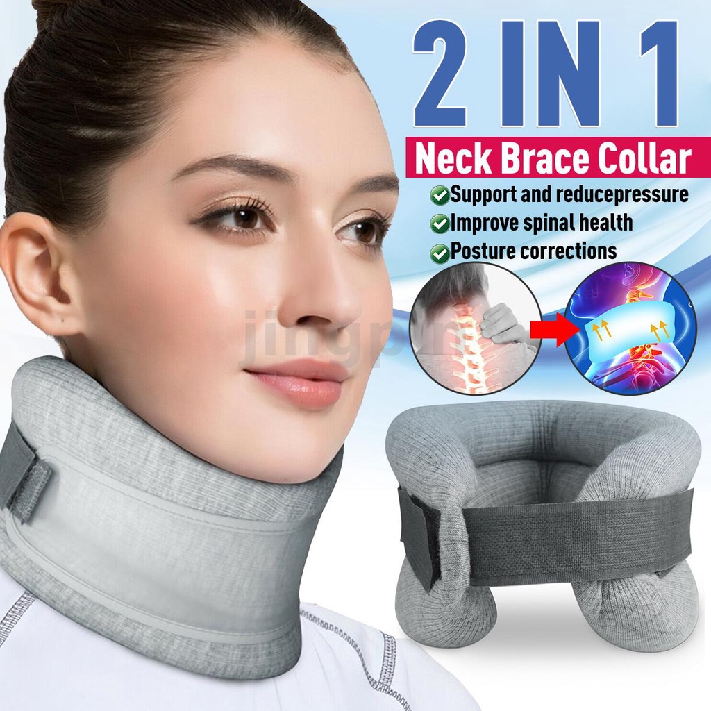 Local Stock Neck Brace Collar Cervical Support Traction Pain Relief ...