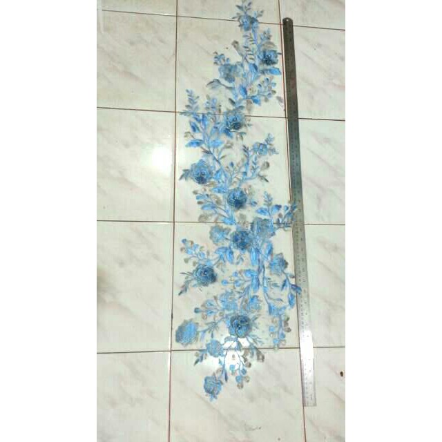 1mtr large blue flower application | Shopee Philippines