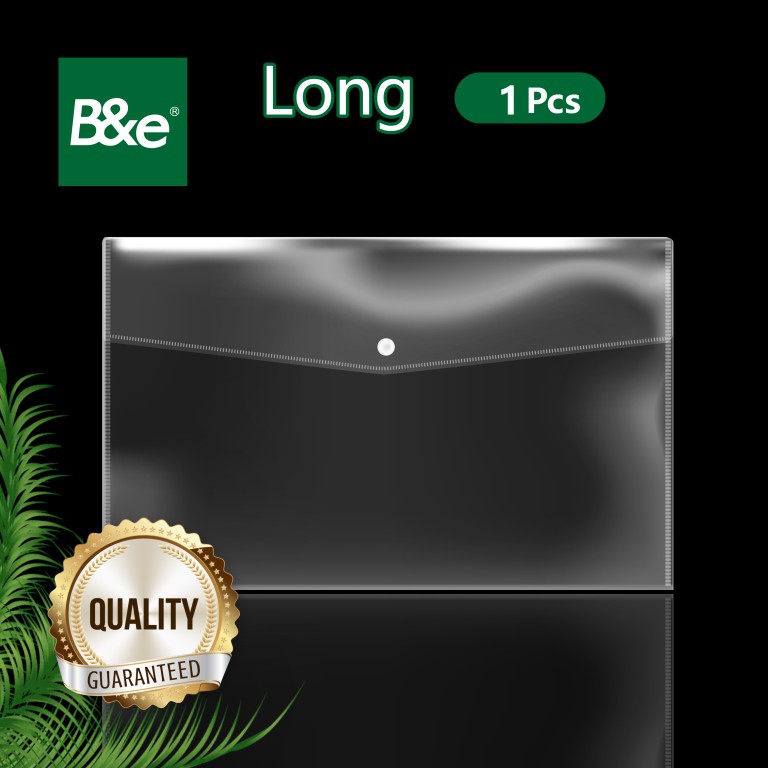 bnesos Stationary School Supplies Plastic Envelope Long Clear Plastic ...