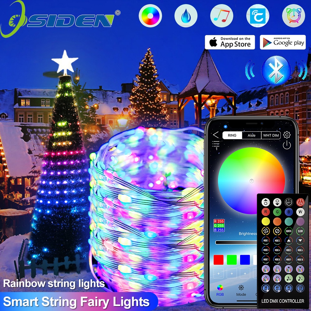 LED Fairy Lights 10m 15m Smart Bluetooth App Controlled Garland ...