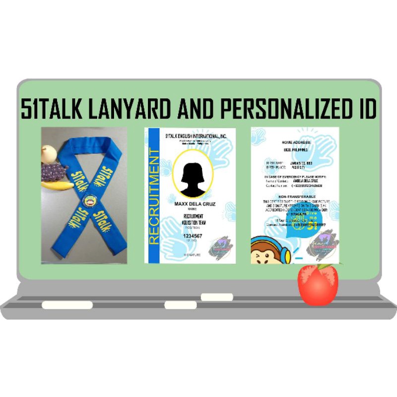 51Talk Personalized ID and 51Talk Lanyard | Shopee Philippines