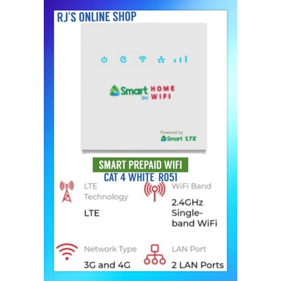 Smart Bro Prepaid Home Wifi Boosteven (R051) | Shopee Philippines