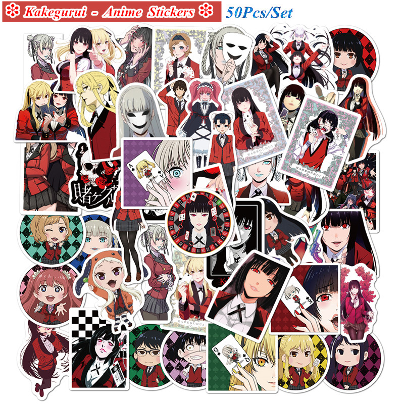 Kakegurui - Series 04 Anime Stickers 50Pcs/Set Jabami Yumeko DIY ...