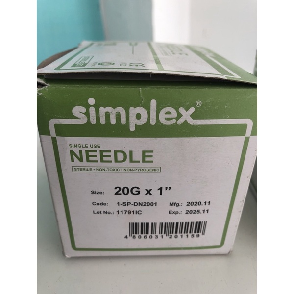 SIMPLEX Disposable Sterile Needles, 5 pcs | Shopee Philippines
