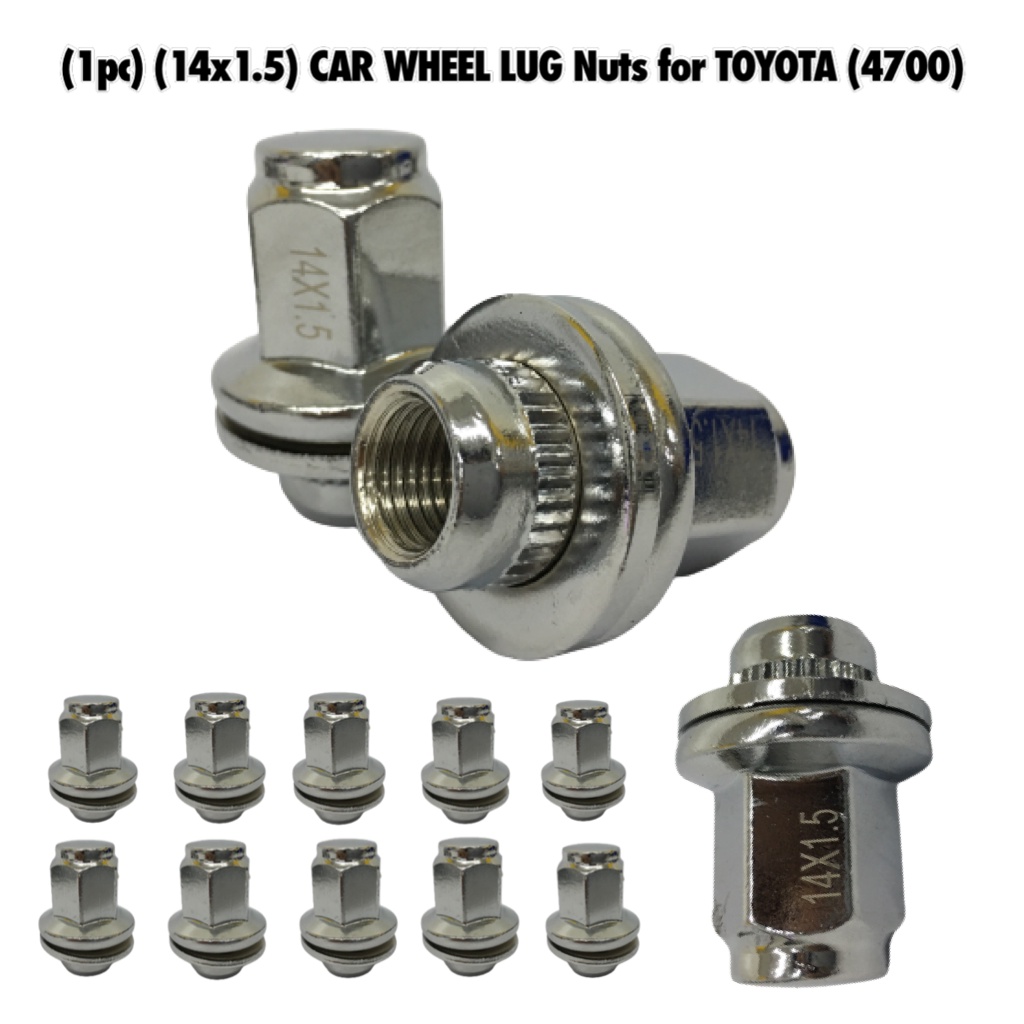 LD (1Pc) 14x1.5mmWheel Lug Nuts for Toyota Land Cruiser and ...