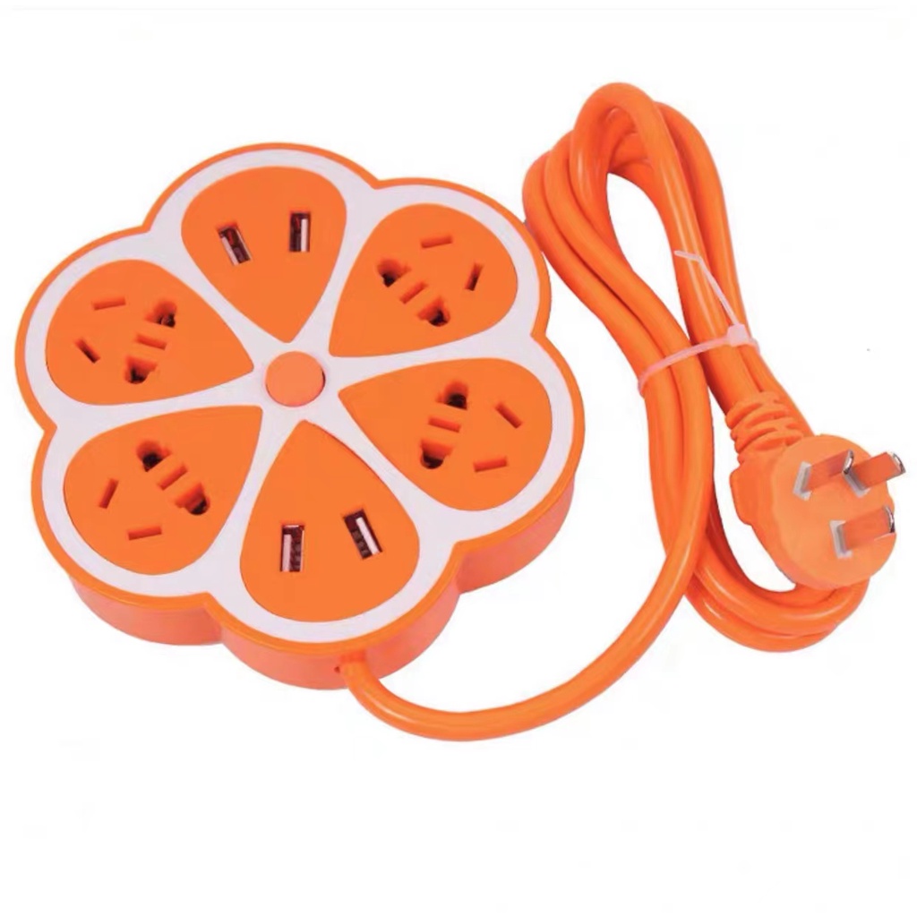 Intelligent Petal Shape Socket USB Power Strip Socket Outlet 4 Port USB ...