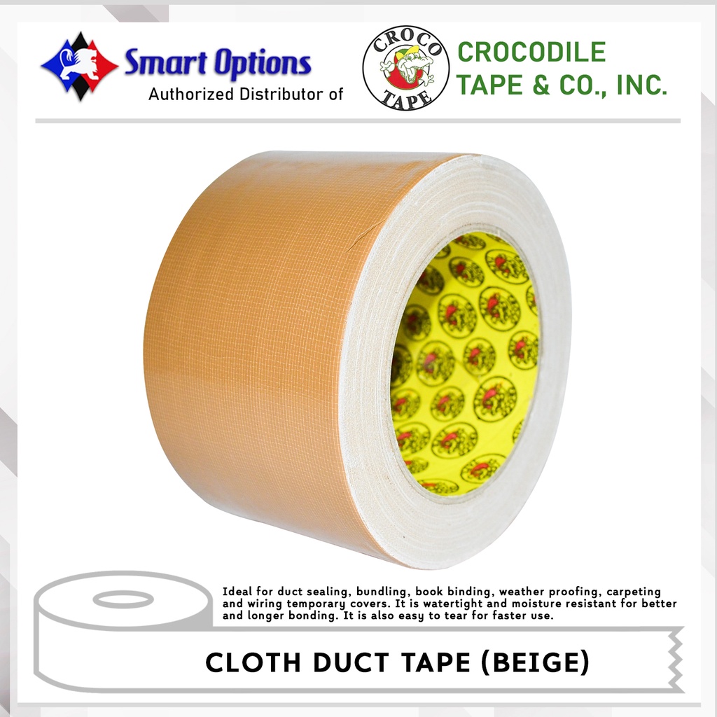 CROCO CLOTH DUCT TAPE 2" (BEIGE) | Shopee Philippines