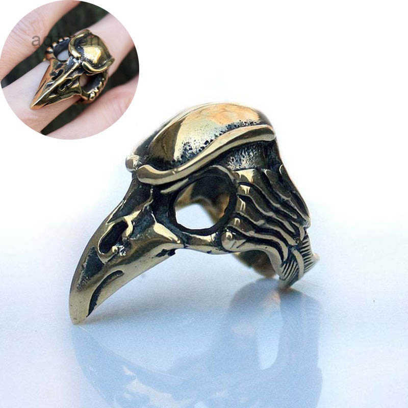 aqtten Vintage Gothic 316L Stainless Steel Men'S Nordic Viking Crow ...