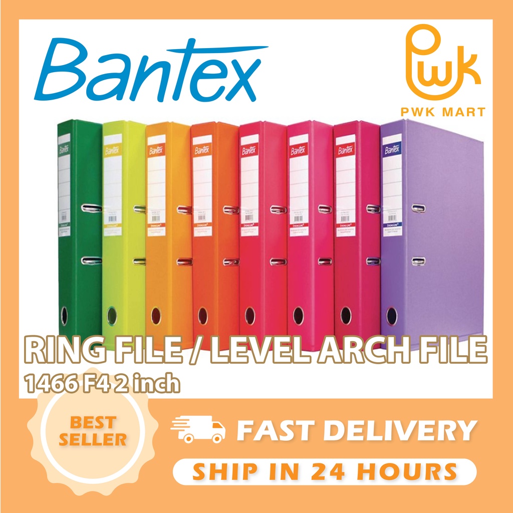 BEST QUALITY F4 BANTEX COLOR PVC RING FILE/Hard Cover Level Arch File ...